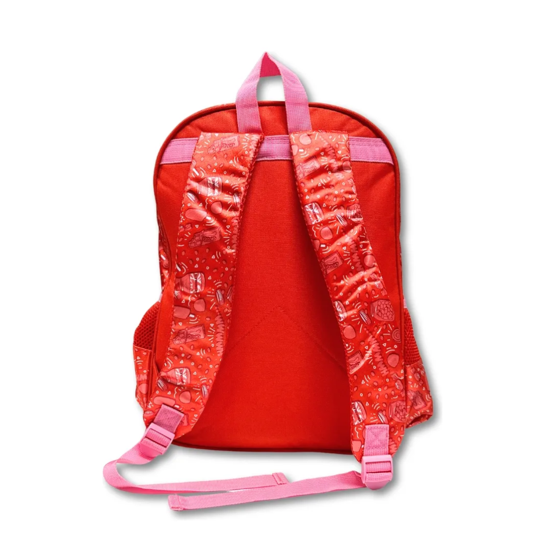 Mochila Aventureira Vermelha Gi Neto